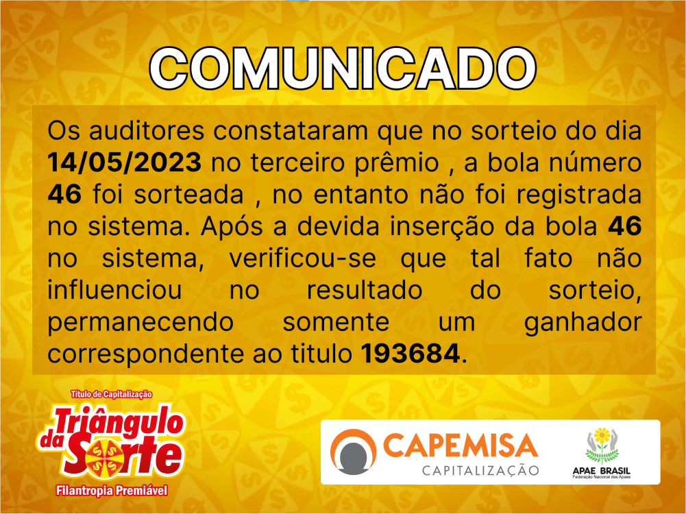 Prêmios :: Triângulo da Sorte